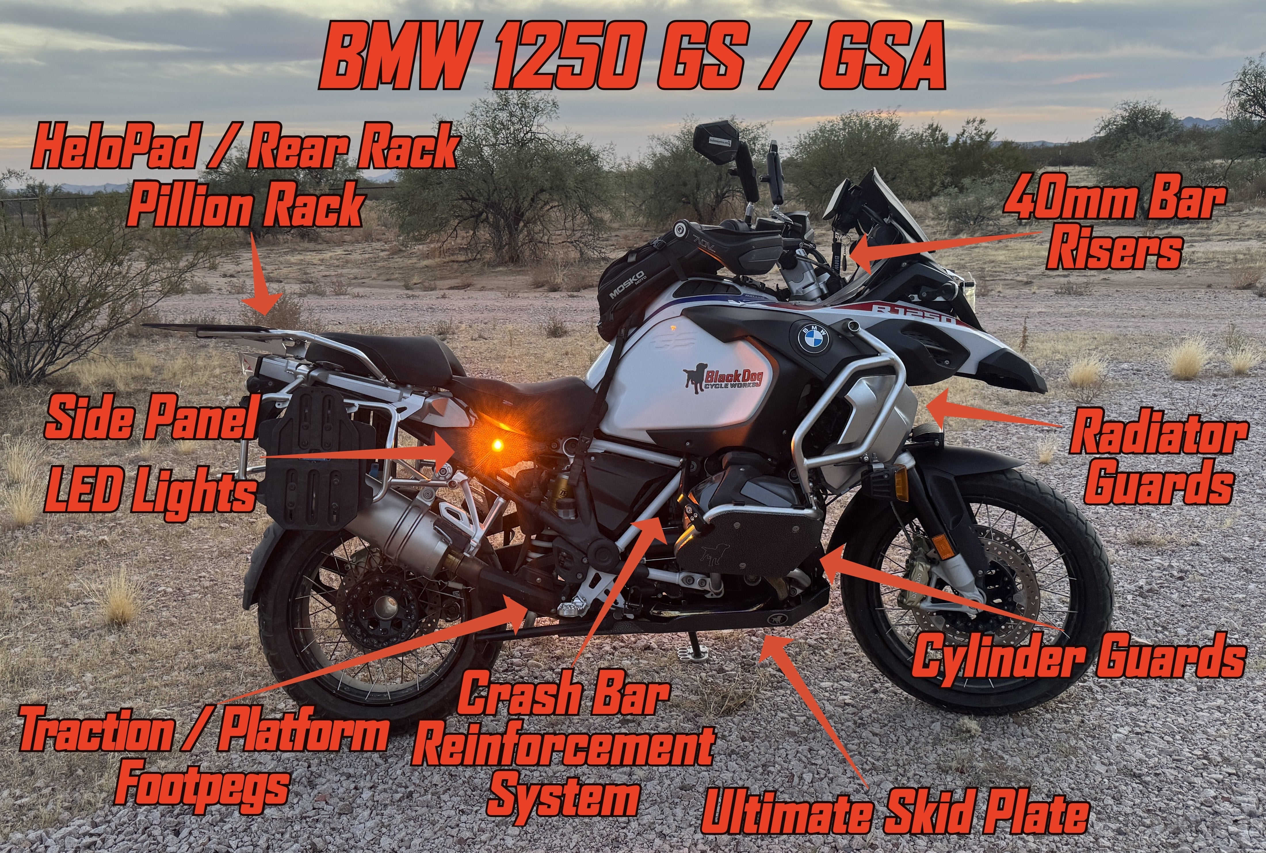 BMW R1250GSA Liquid Cooled 2019–2024 | BlackDogCW